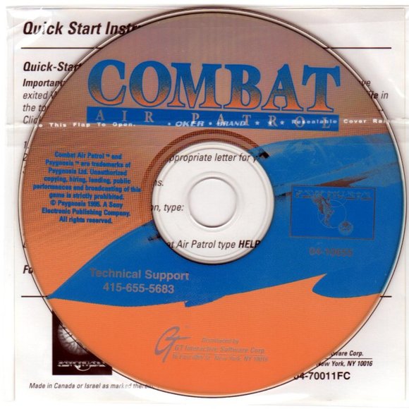 Psygnosis / GT Interactive | Video Games & Consoles | Combat Air Patrol Pccd 995 For Dos New Cd ...